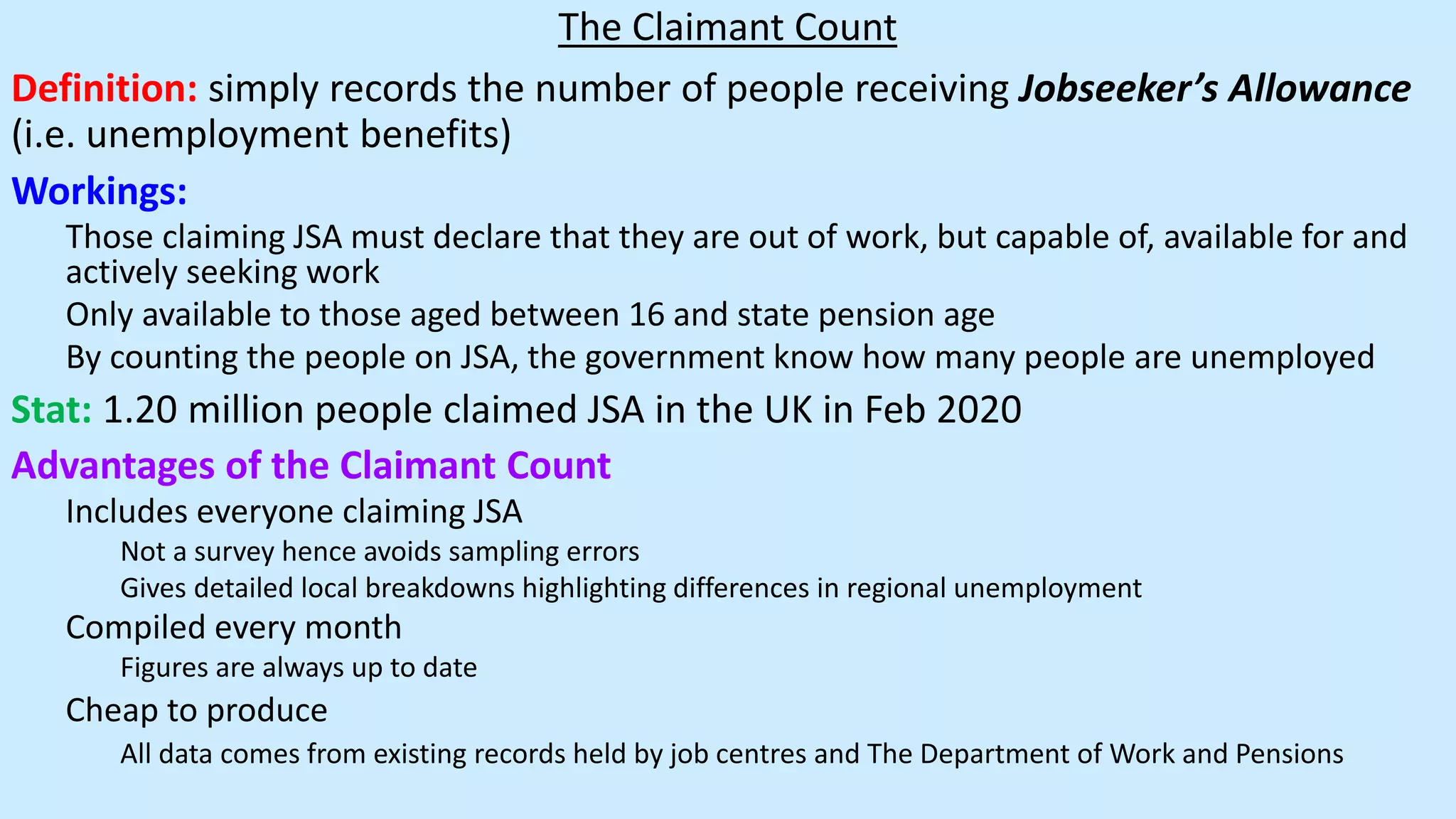 Employment & Unemployment - How they are measured | PPTX