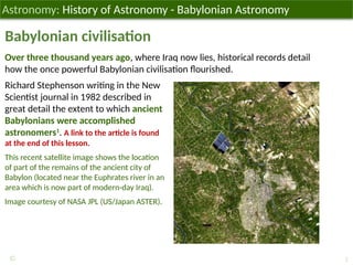 04A001 History of Astronomy - Babylonian Astronomy | PPTX