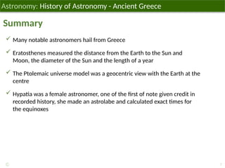 04A004 History of Astronomy - Ancient Greece | PPTX