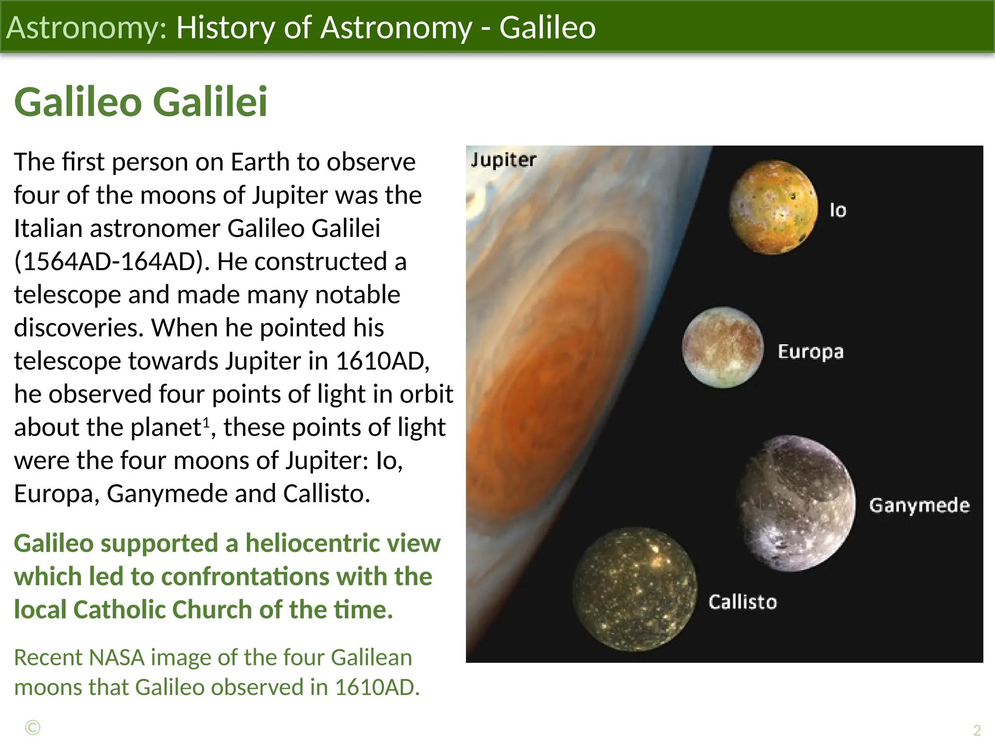 04A006 History of Astronomy - Galileo (PPT) | PPTX