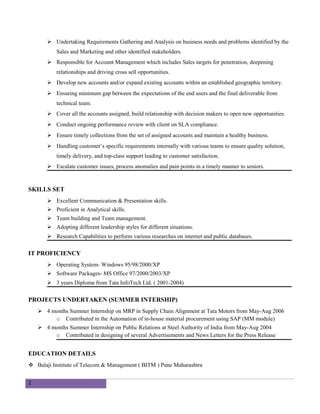 Anuradha _ CV | DOC | Business Administration | Business