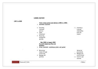 Collin CV 2014 | PPT