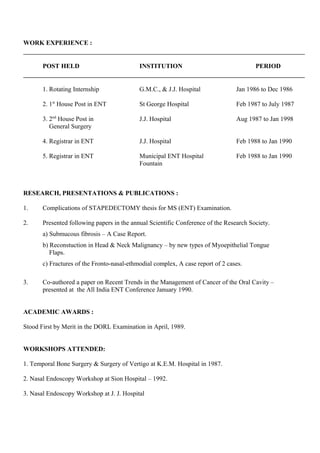 cv-ggh | DOC | Ear, Nose and Throat Conditions | Diseases and Conditions