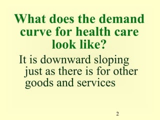 04a applying supply and demand analysis to health care | PPT
