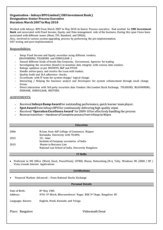 Vishwa Resume | PDF