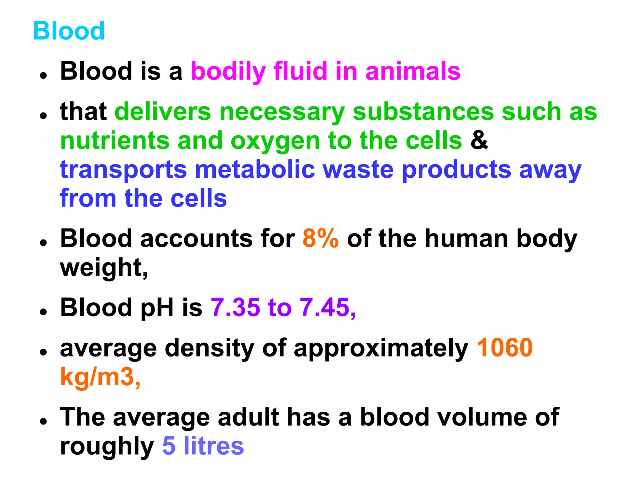HUMAN BLOOD - composition and functions of blood, hemopoeisis, blood ...