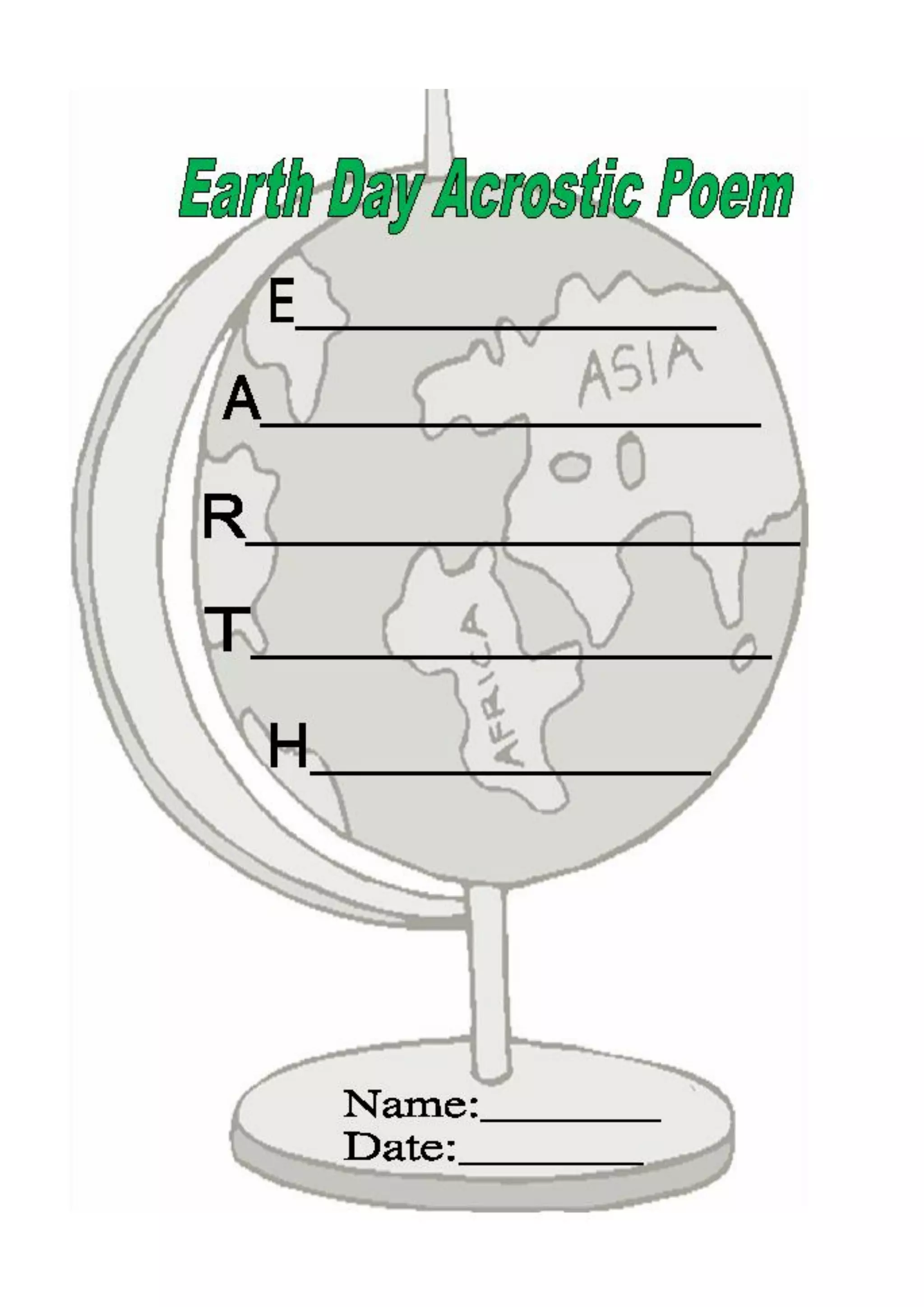 04 acrostic poems earth day | PDF