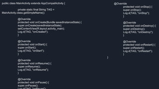 04 activities and activity life cycle | PPTX