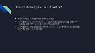 04 activities and activity life cycle | PPTX