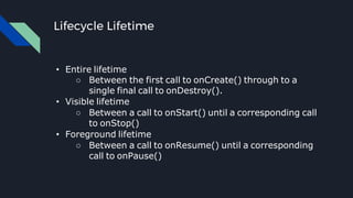 04 activities and activity life cycle | PPT