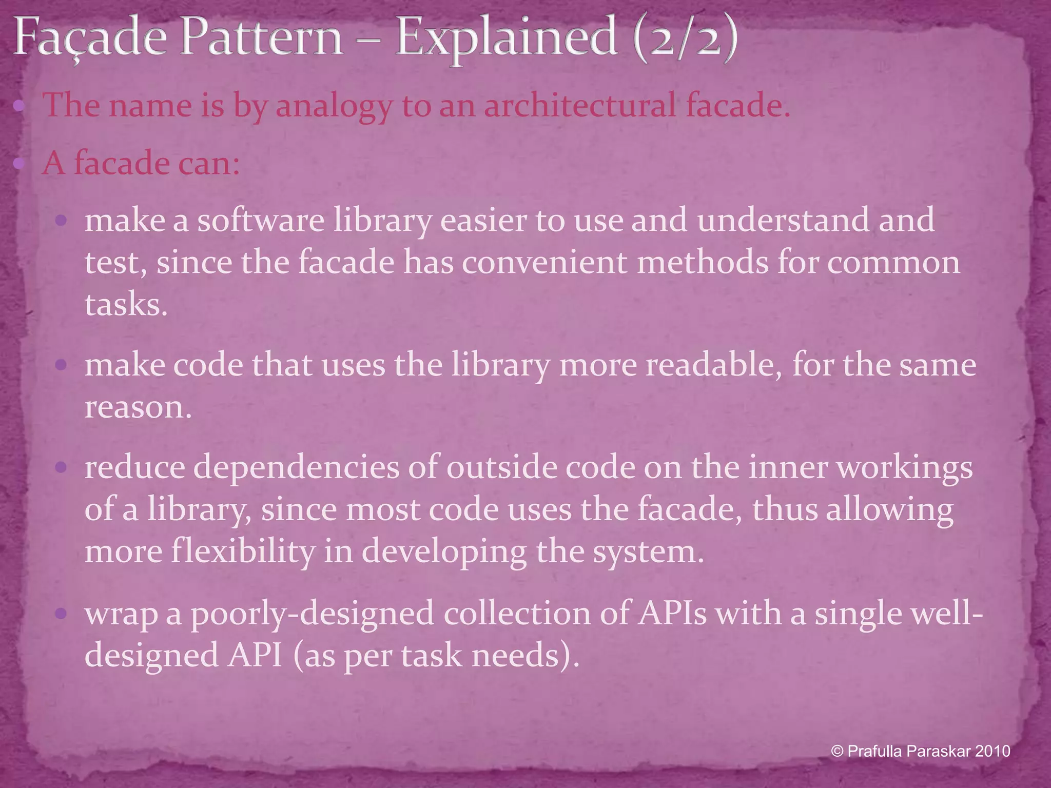 Design Patterns 04 Adapter And Facade Pattern Ppt 9189