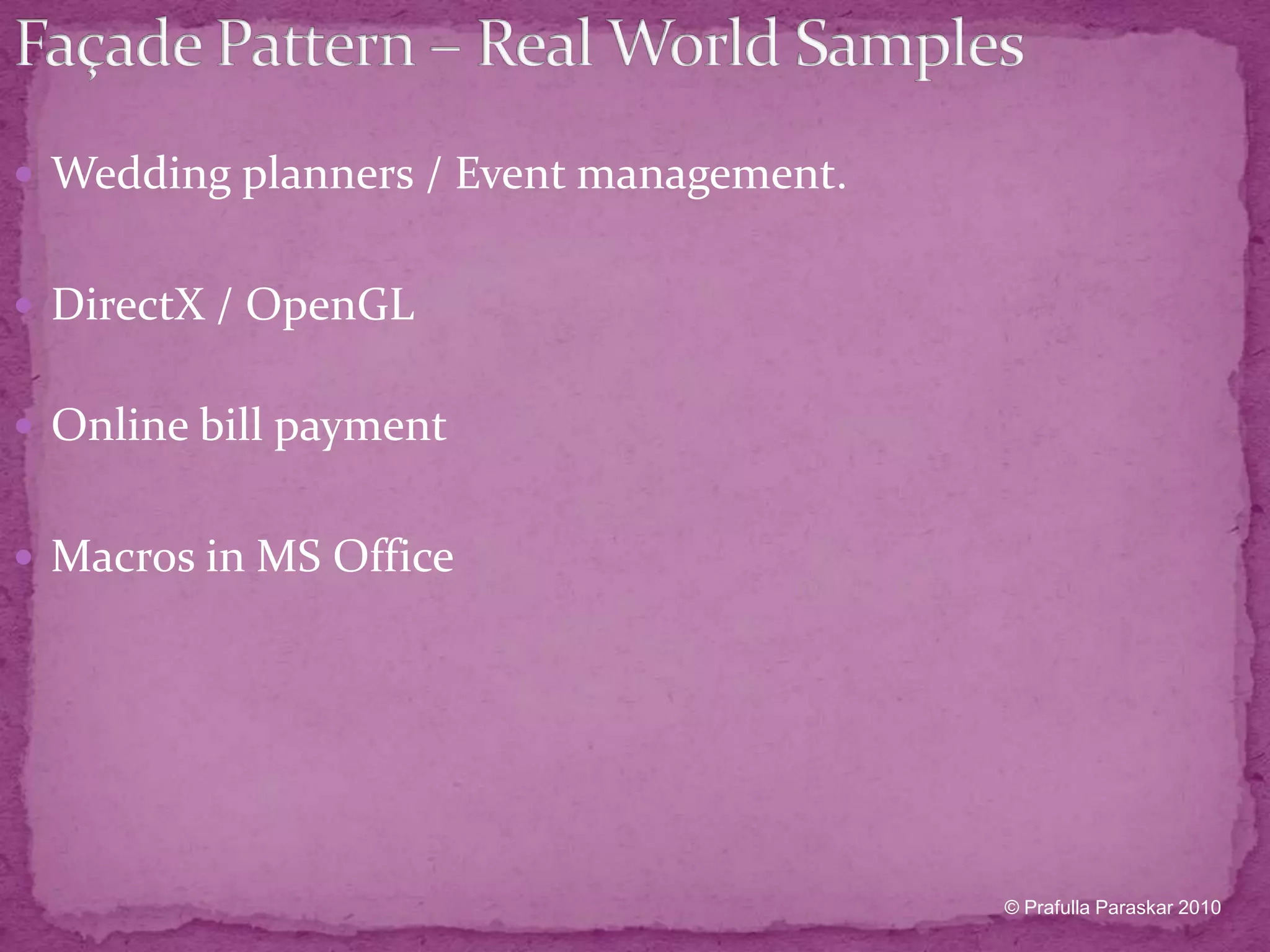 Design Patterns - 04 Adapter and Facade Pattern | PPT