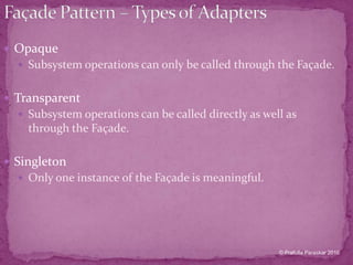 Design Patterns - 04 Adapter and Facade Pattern | PPT