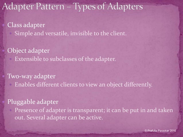 Design Patterns - 04 Adapter and Facade Pattern | PPT