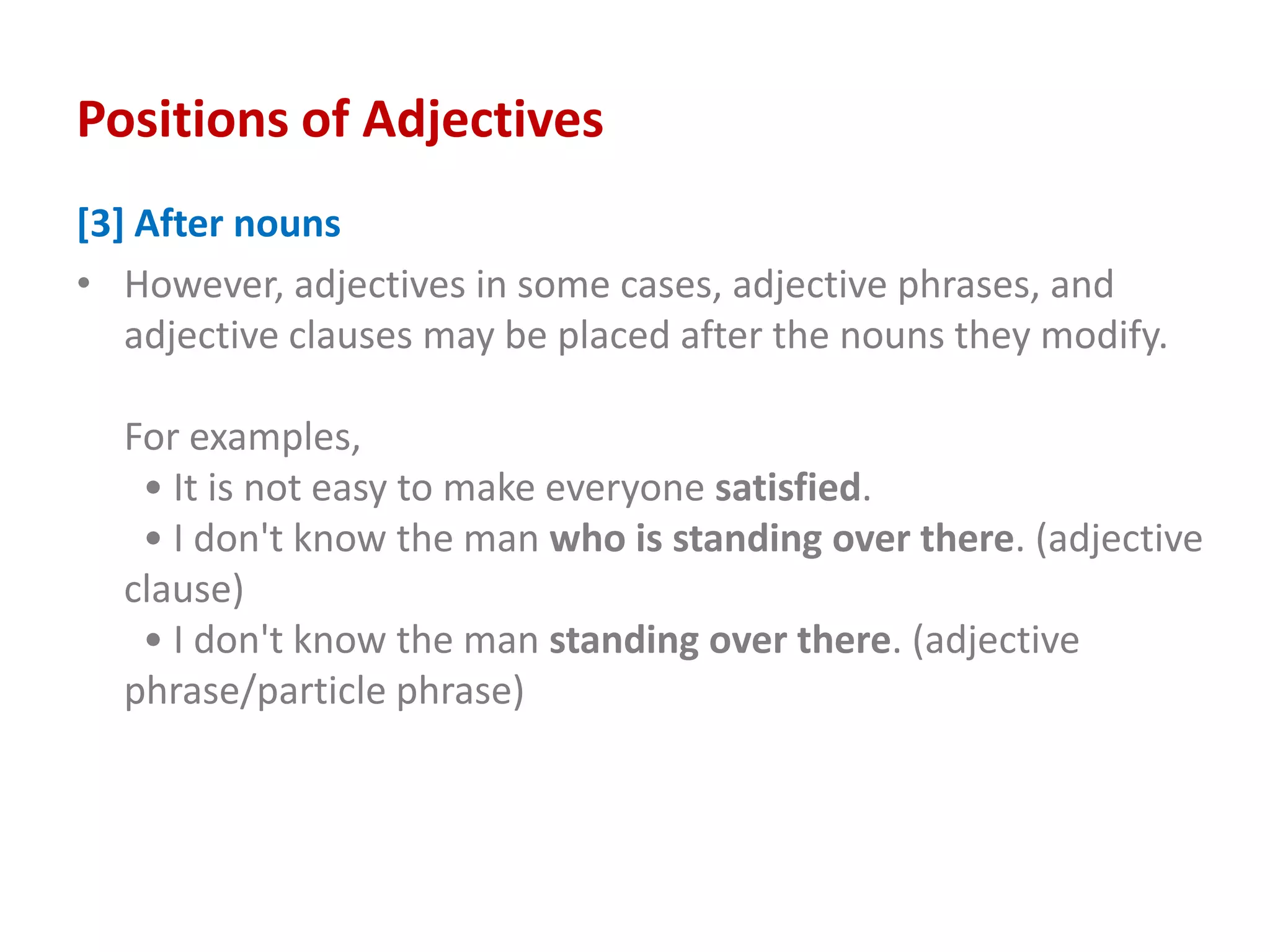 Adjectives | PPTX
