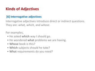 Adjectives | PPTX