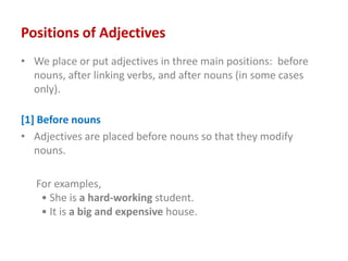 Adjectives | PPTX