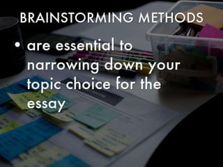 (Online) Intro and Brainstorm: Commentary Essay | PPT