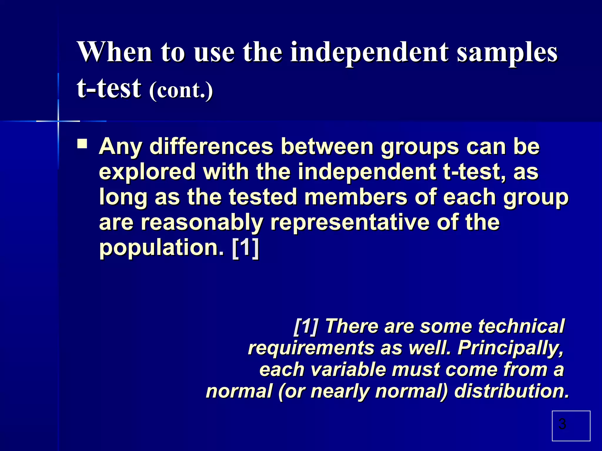 Independent Sample T Test Ppt