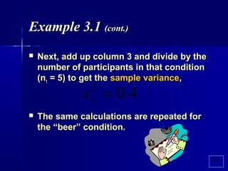Independent sample t test | PPT