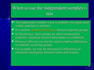 Independent sample_t-test | PPT