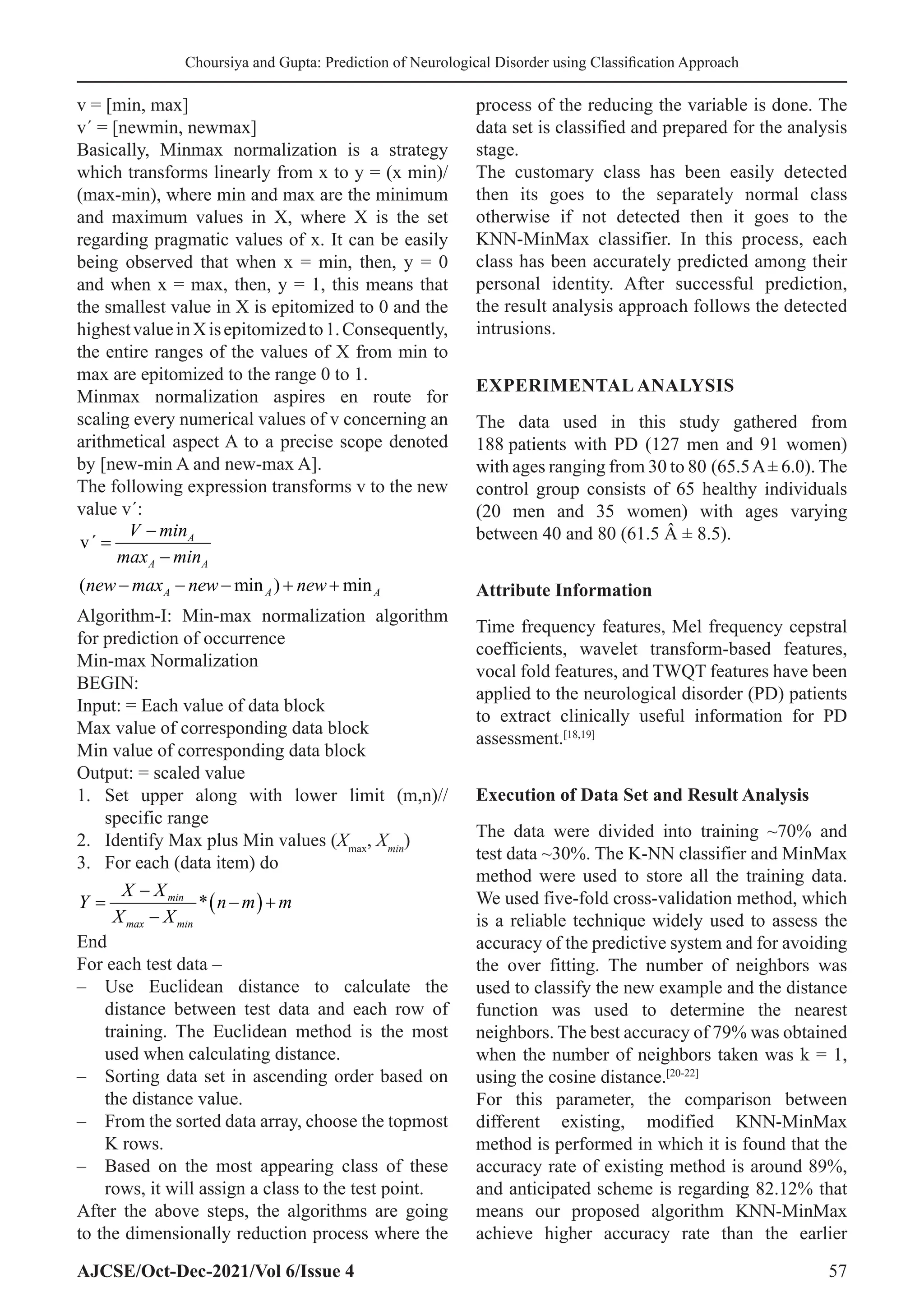 Prediction of Neurological Disorder using Classification Approach | PDF | Brain and Nervous ...