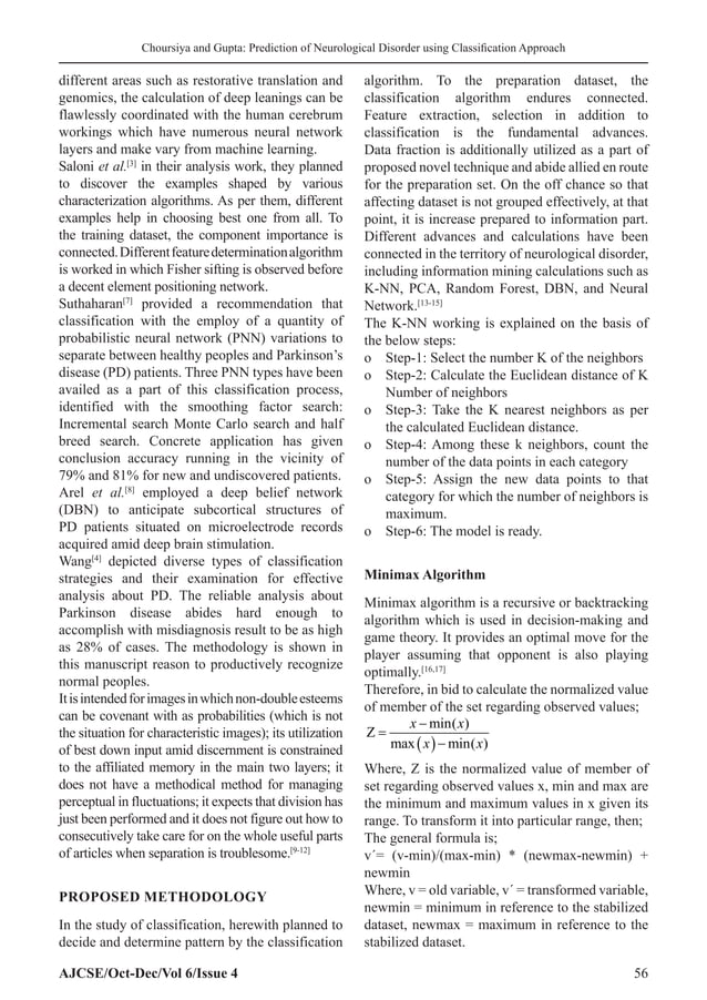 Prediction of Neurological Disorder using Classification Approach | PDF | Brain and Nervous ...