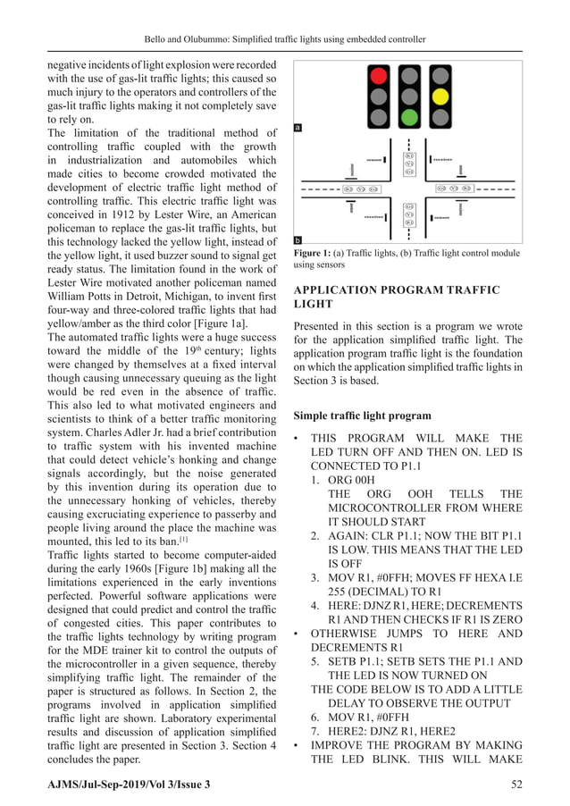Simplified Traffic Lights Using 8051 Maxim DS89C4XX Embedded Controller ...