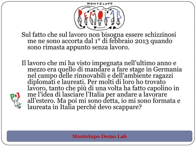 04 alessandra tambara l'importante è essere choosy! | PPT