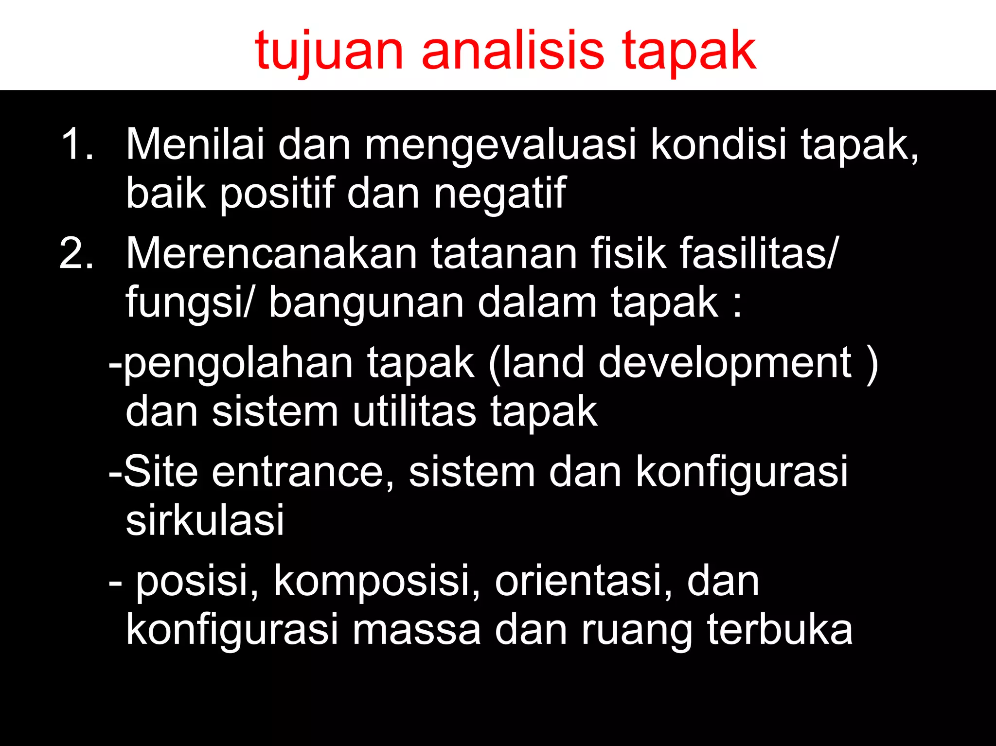 04 analisis tapak | PDF