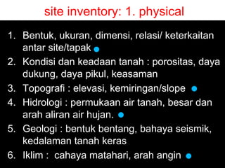 04 analisis tapak | PDF