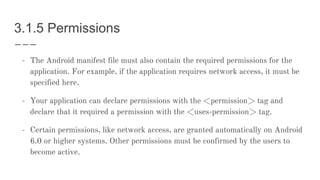 03 android application structure | PPTX | Operating Systems | Computer ...