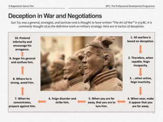 A Negotiation Game Plan | PPT