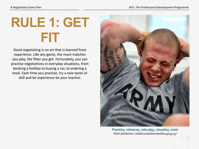 A Negotiation Game Plan | PPT