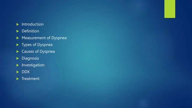 04 Approach To Dyspnea diagnosis and managment.pptx | Heart and Cardiovascular Diseases ...