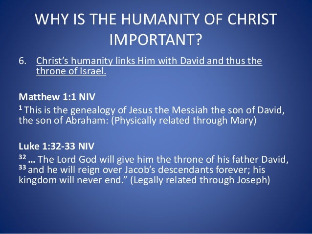04 April 20, 2014, The Humanity Of Jesus