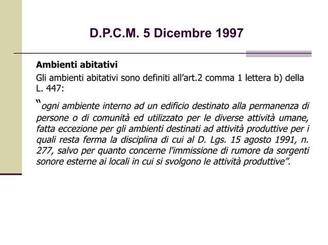 Intervento Isolamento Acustico - | PDF