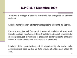 Intervento Isolamento Acustico - | PDF