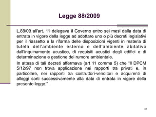 Intervento Isolamento Acustico - | PDF