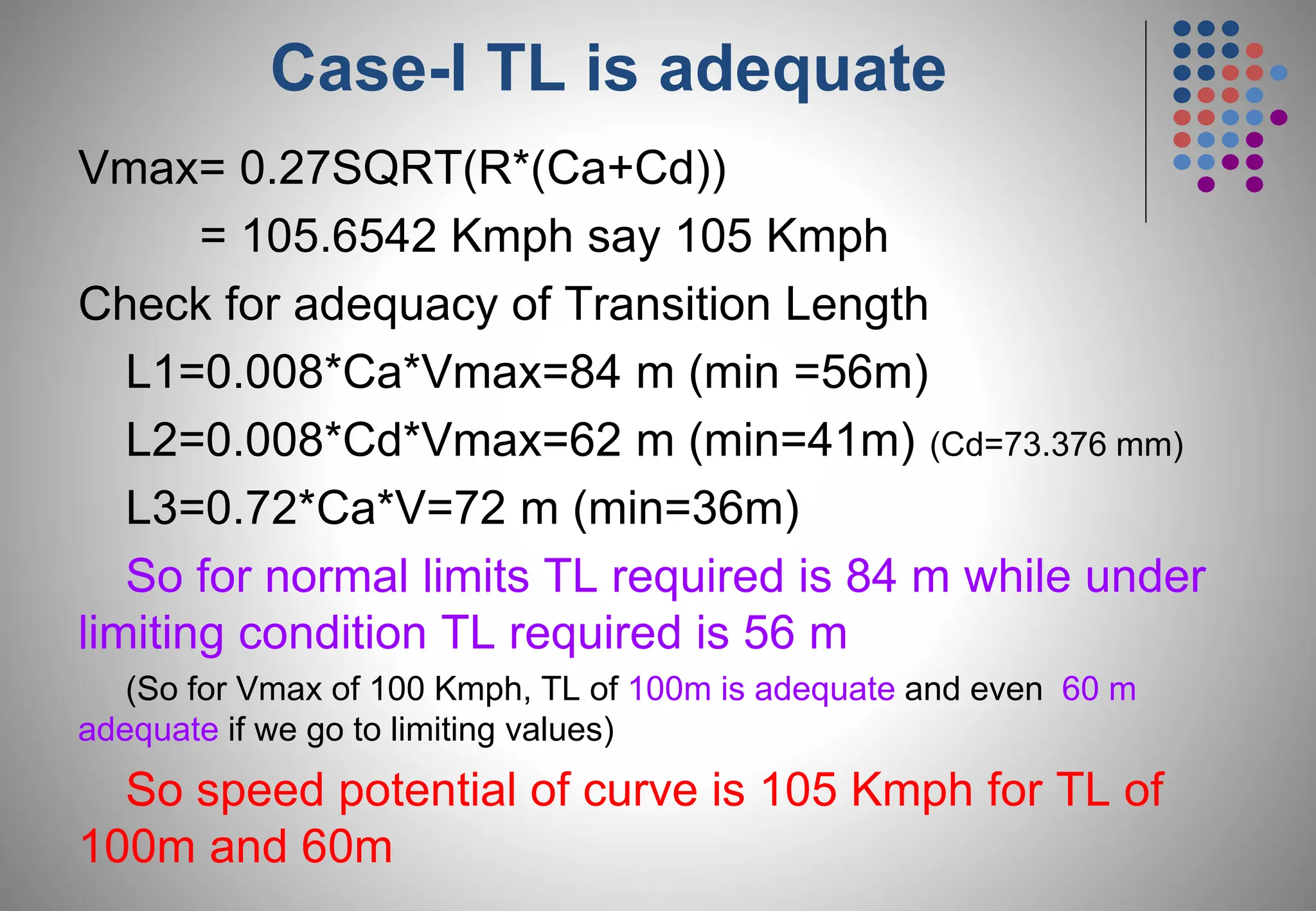 04 Assignment on Curve .pptx layout of simple and transition curve | PPT