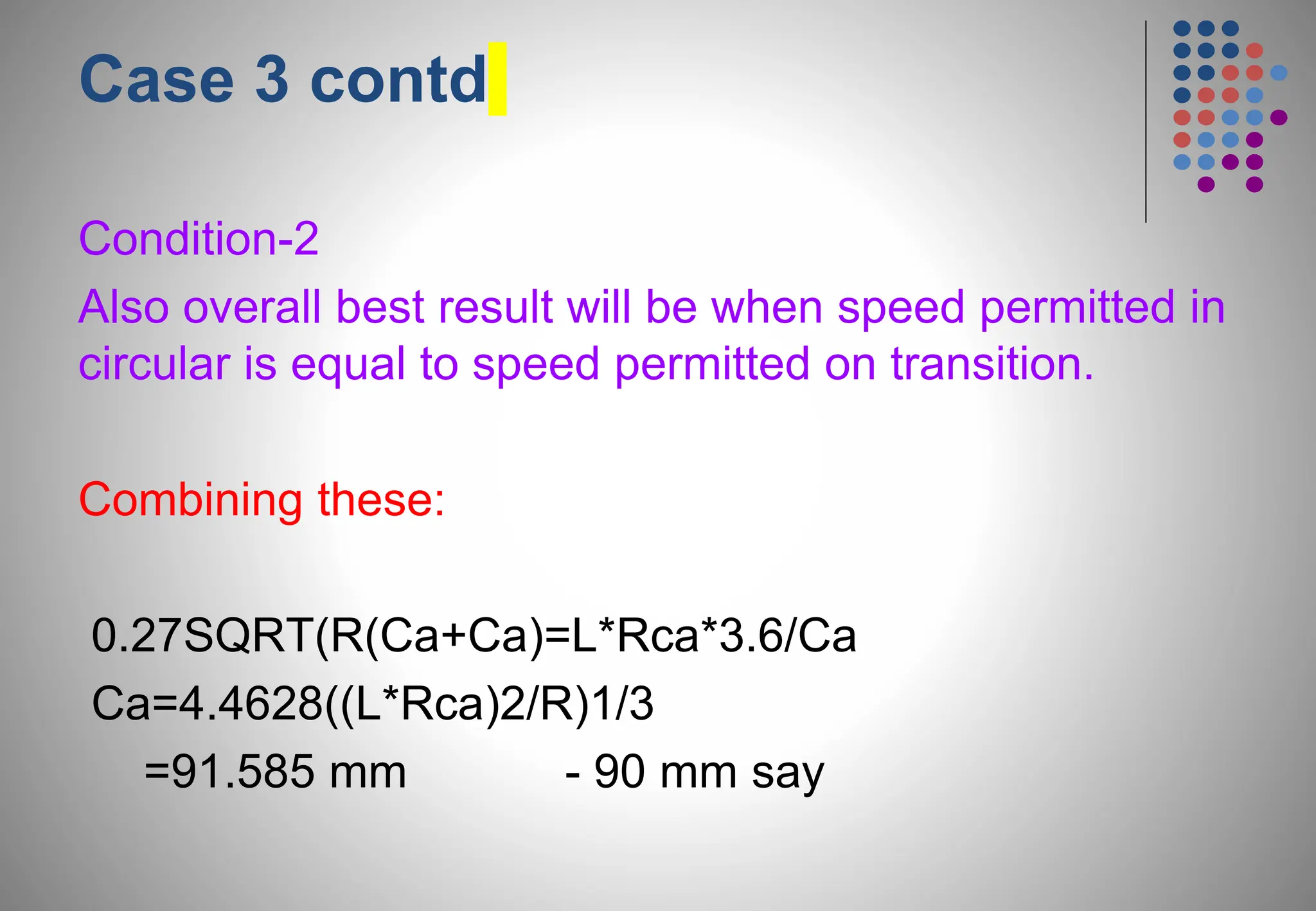04 Assignment on Curve .pptx layout of simple and transition curve | PPT