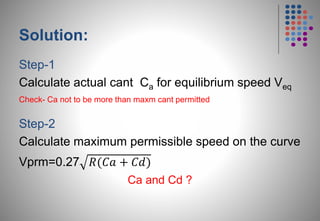 04 Assignment on Curve .pptx layout of simple and transition curve | PPT