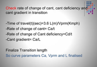 04 Assignment on Curve .pptx layout of simple and transition curve | PPT