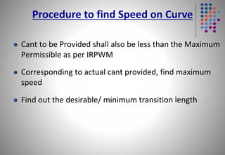 04 Assignment on Curve .pptx layout of simple and transition curve | PPT