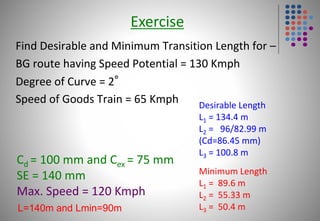 04 Assignment on Curve .pptx layout of simple and transition curve | PPT