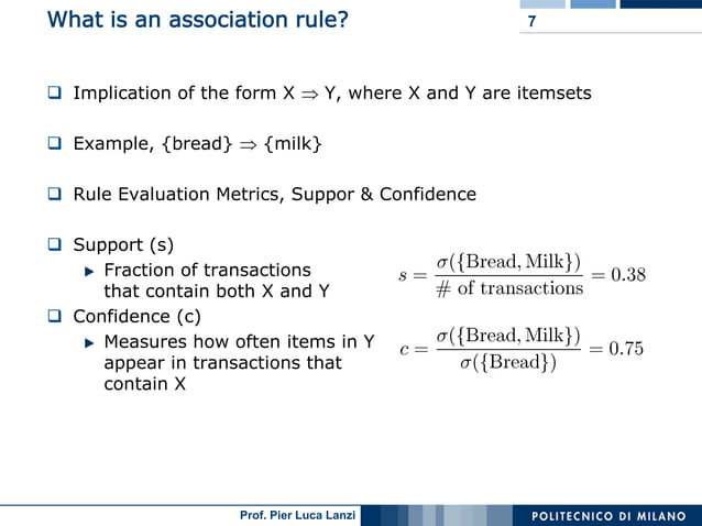 Data Mining Association Rules Basics Ppt 6431