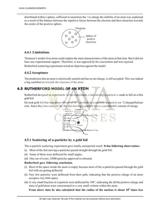NCERT-structure of atom class 9 notes pdf download | PDF