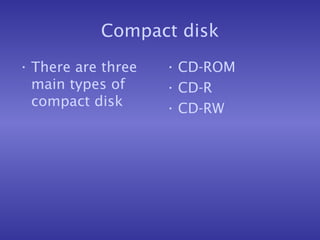 04b storing data - storage devices | PPT