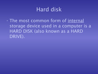 04b storing data - storage devices | PPT