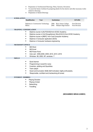 Imaran CV | DOC